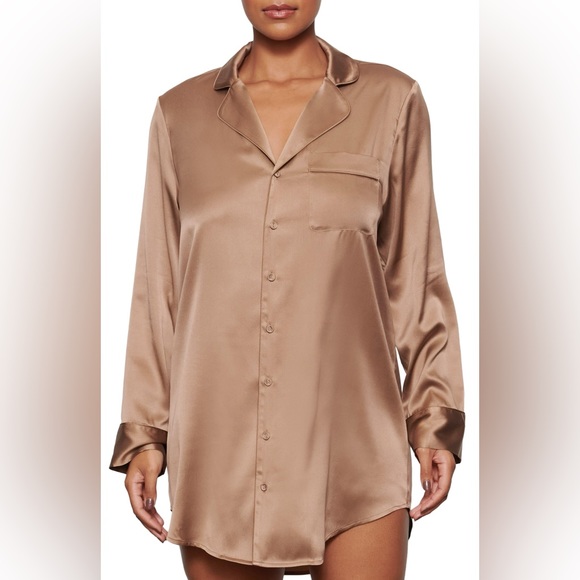 SKIMS | Intimates & Sleepwear | Skims Stretch Silk Sleep Gown In ...
